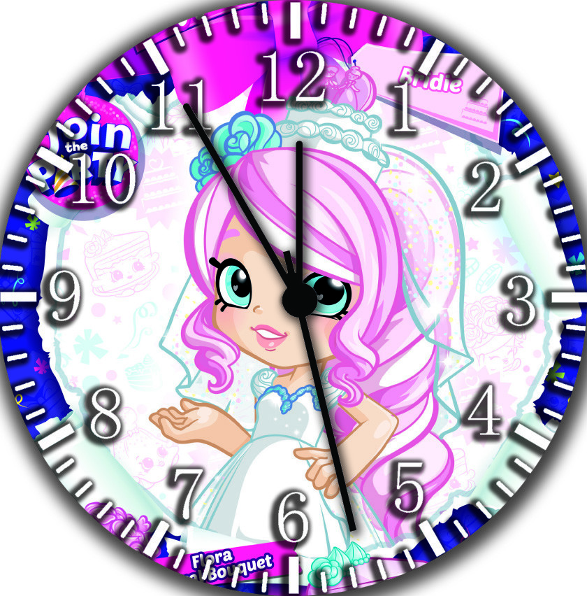 Shopkins Bridie Frameless Borderless Wall Clock Nice For Gifts or Decor ...