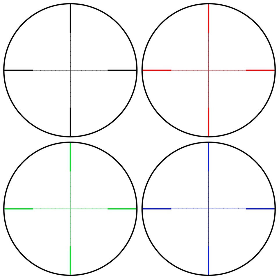 Sniper 4-12x50mm Rifle Scope R/G/B illuminated Mil-Dot Reticle Mount ...