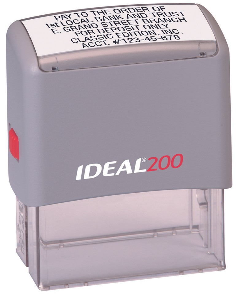 Ideal 200 Replacement Ink Pad Blue Ink | eBay