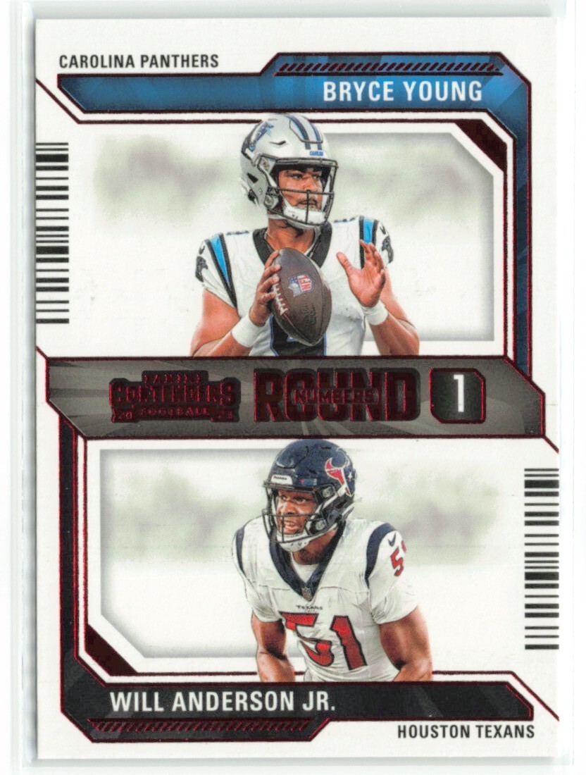 2023 Panini Contenders - Round Numbers Red #2 Bryce Young, Will ...