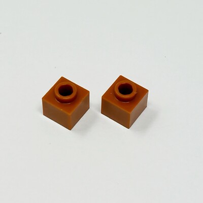 86996 LEGO Parts Brick 1x1x2/3 w/ Open Studs DARK ORANGE (2) | eBay