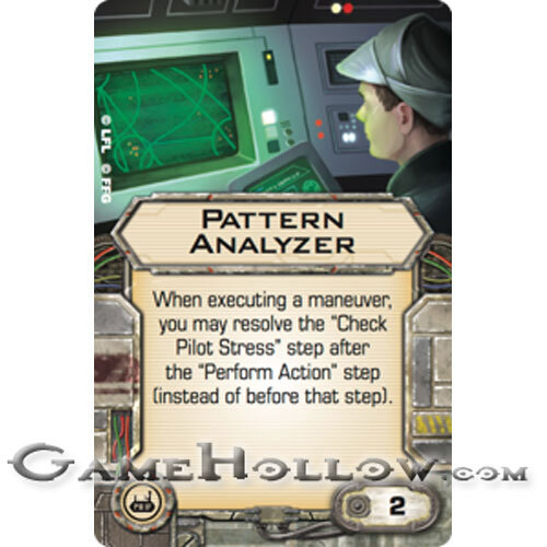 Star Wars Miniatures X-Wing Upgrade Card PATTERN ANALYZER Tech | eBay