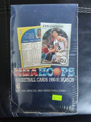 Vintage 90s NBA 1990-91 NBA Hoops Factory Sealed Box NBA Basketball ...