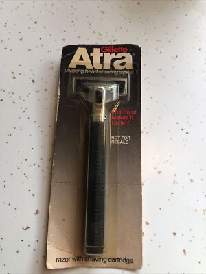 Vintage Gillette Atra Pivoting Head Razor Sample Trial Pack NOS | eBay