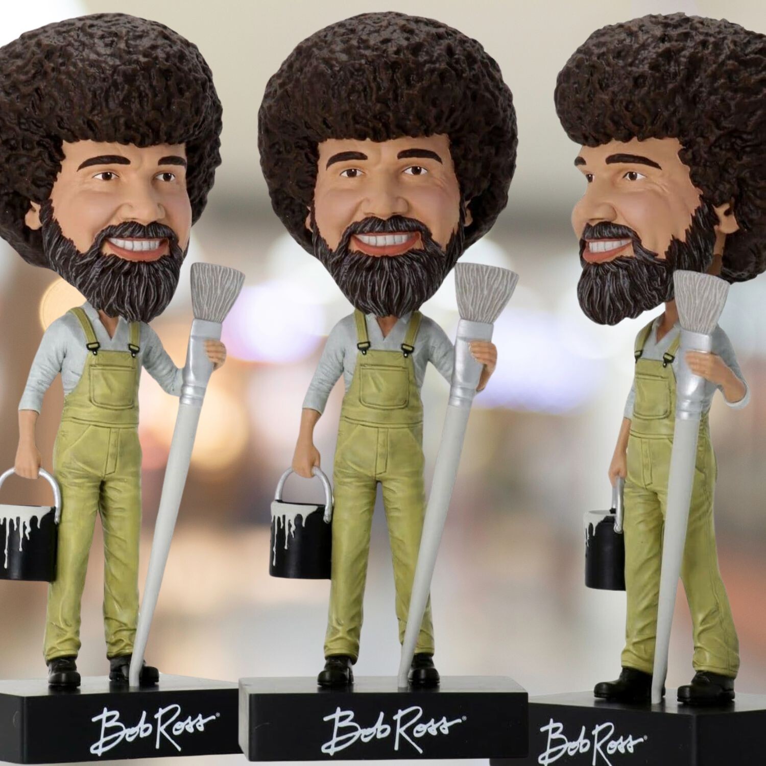 Bob Ross Hand Painted, Collectors Quality Resin, The Joy of Painting | eBay