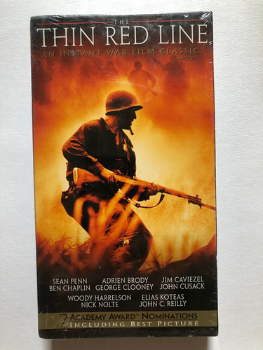 The Thin Red Line VHS Tape 1998 Brand New And Sealed George Clooney ...