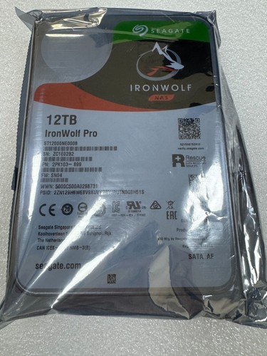 NEW Seagate IronWolf Pro 12TB 7200RPM SATA 6Gb/s 3.5" NAS HDD ...