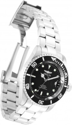 Invicta Pro Diver Black Dial Black Bezel Automatic Stainless Steel ...