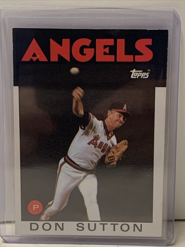 1986 Topps #335 Don Sutton California Angels MLB Vintage Baseball Card ...
