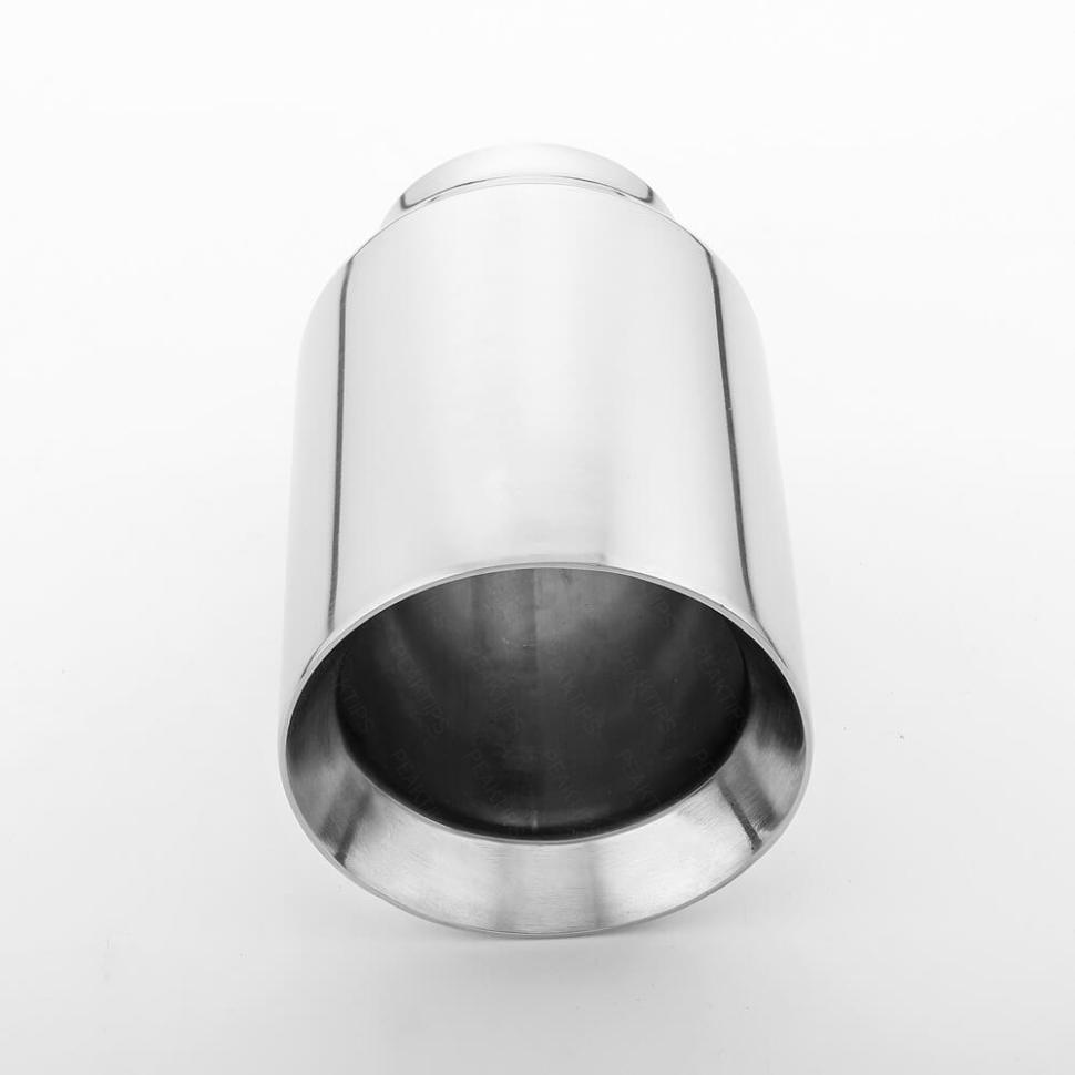 3" Inlet Exhaust Tip 4.5" Out Straight Cut 6.875" L Stainless Steel ...