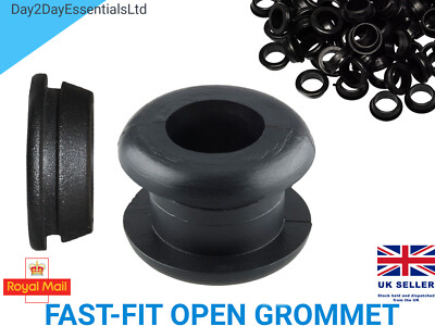 Cable Grommet Fast-Fit Open Grommet Rubber Wiring Open Hole 20mm 25mm ...