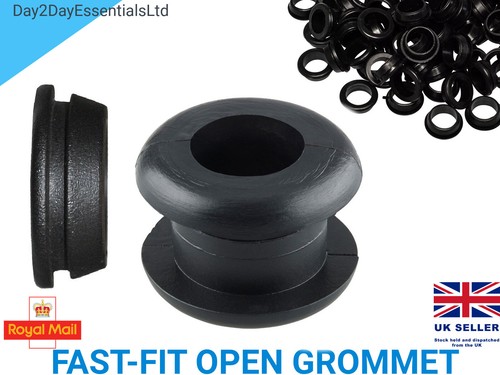 Cable Grommet Fast-Fit Open Grommet Rubber Wiring Open Hole 20mm 25mm ...