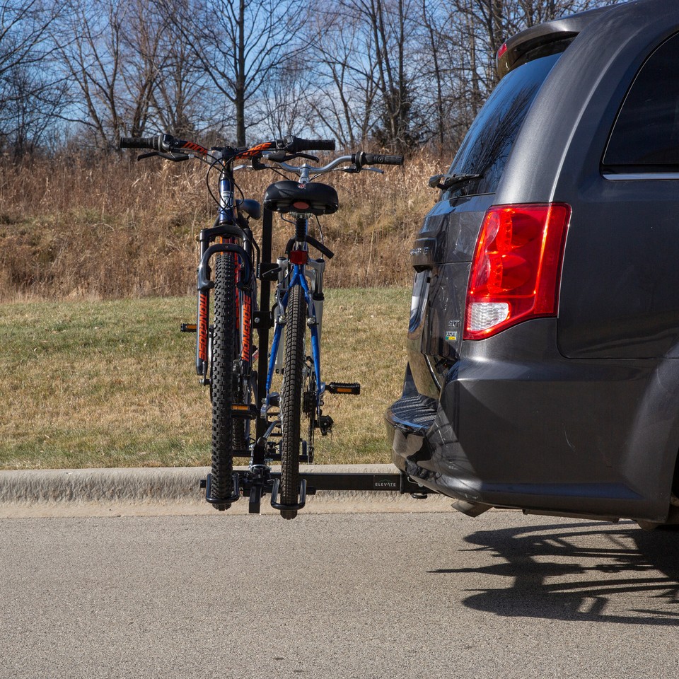 Elevate Outdoor Hitch-Mounted Tray-Style Bike Rack – 2 Bike | eBay