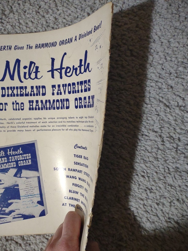 Milt Herth Popular Organ Solos (1942) - Vintage Organ Sheet Music | eBay