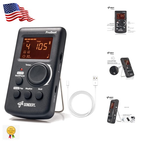 Probeat Rechargeable Metronome with 3 Sounds & Adjustable Tempo for ...