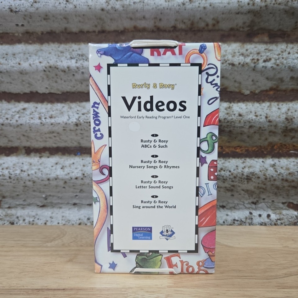 Rusty & Rosy Videos 4 VHS Boxed Set Waterford Early Reading Program ...