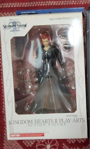 Kingdom Hearts II Play Arts Axel Action Figure Used Collapsed Box | eBay