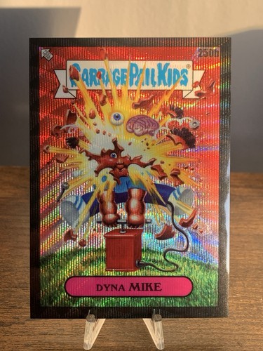Gpk 2023 Dyna Mike Chrome Series 6 Black Wave Refractor #85/99 🧨💣💥 ...