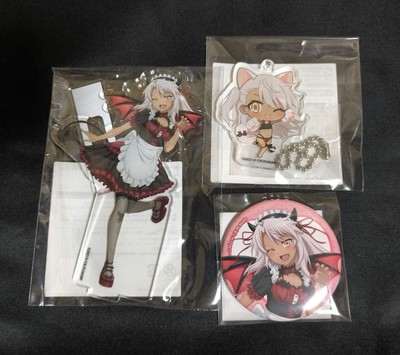 Prisma Illya Chloe Acrylic Stand Button Badge Molly Scratch Japan Anime ...