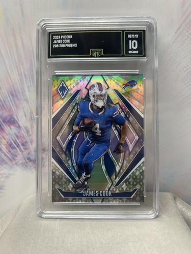 2024 Panini Phoenix - James Cook /399 Silver Holo 🦬 Bills 💵 GMA 10 🔥 ...