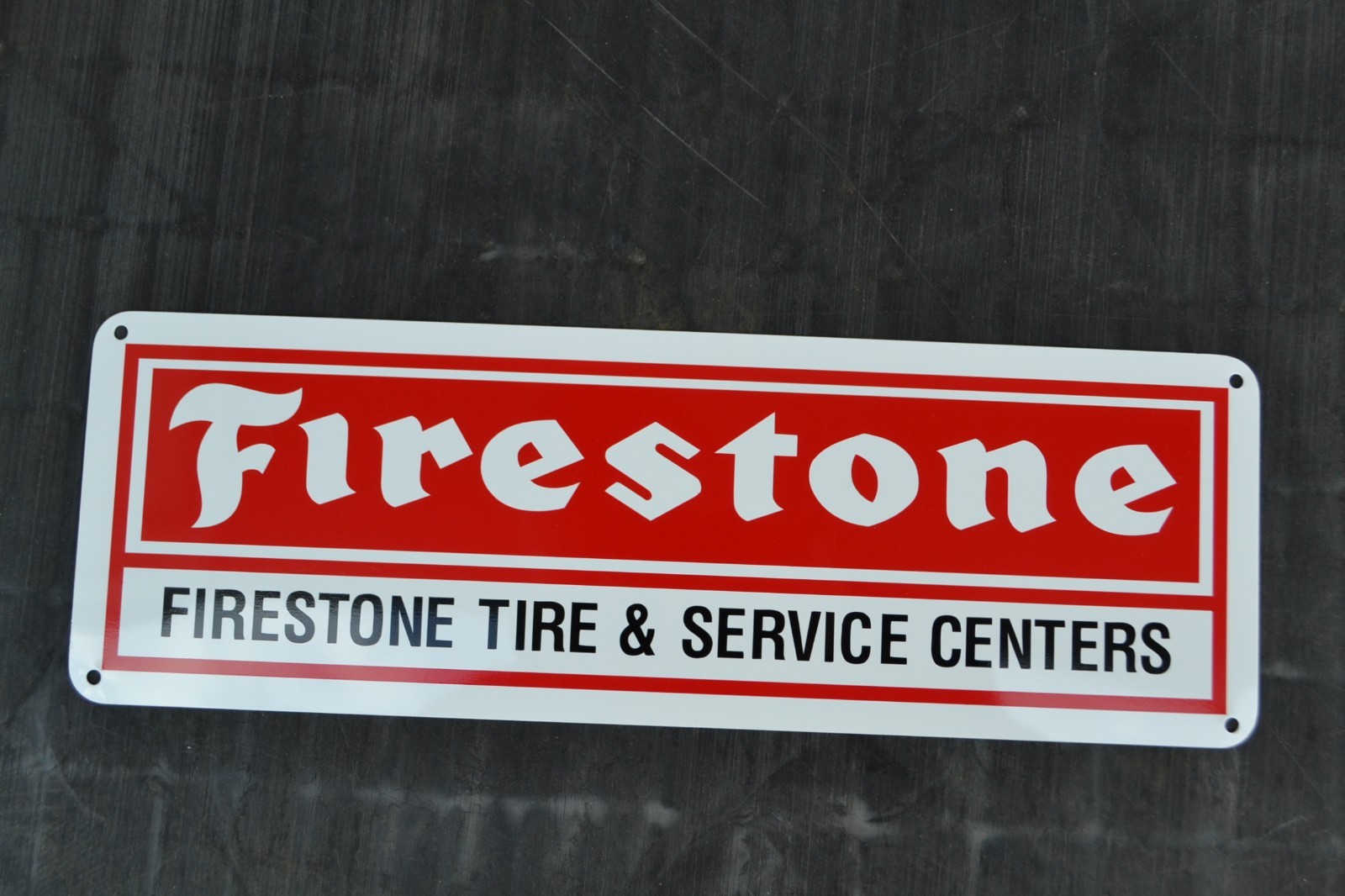 FIRESTONE TIRES SIGN SERVICE CENTER Tire Shop Advertising Mechanic ...