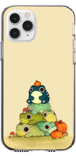 Frog Stack Frogs Green Cute Kawaii Swamp Phone Cover Silicone ...
