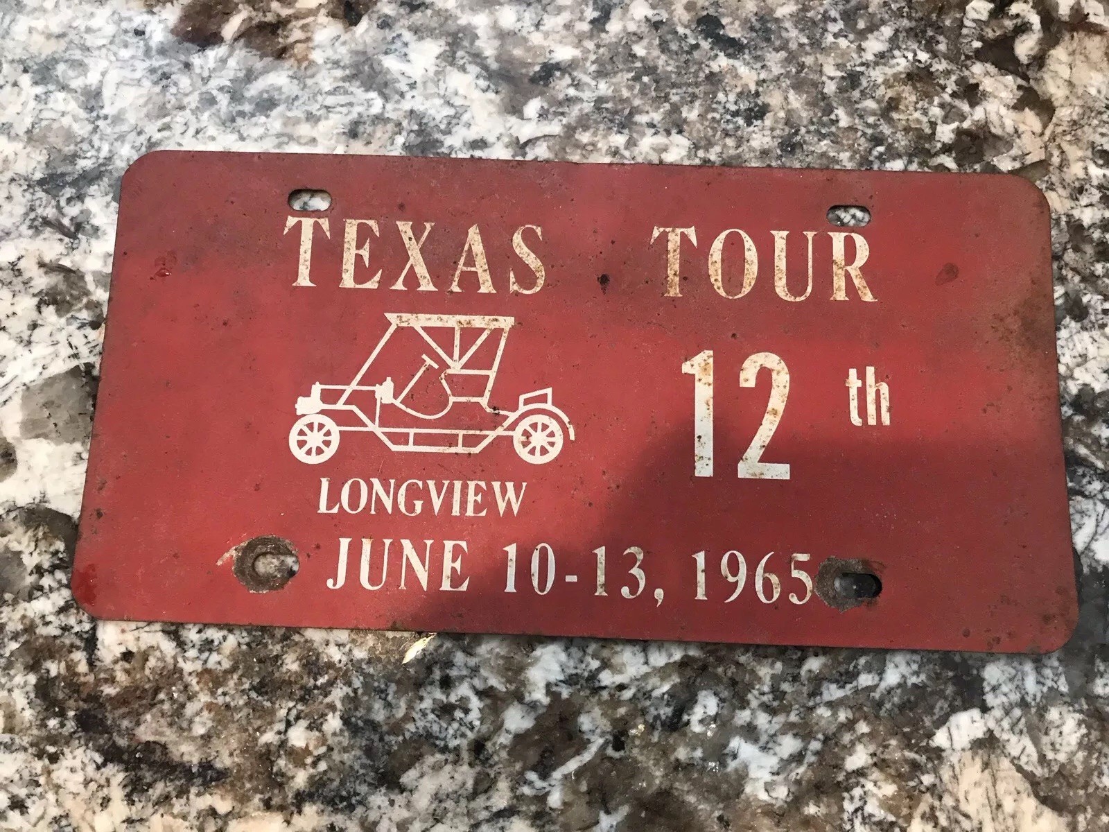 1965 Texas Tour License Plate | eBay