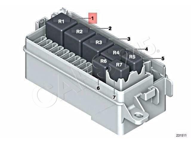 Genuine BMW R50 R52 R53 R55 R55N Relay No Contact dove blue OEM ...