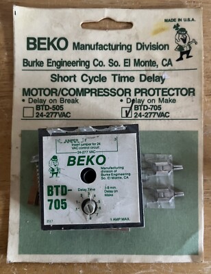 Beko BTD-705 Short Cycle Time Delay Motor /Compressor Protector 24 ...