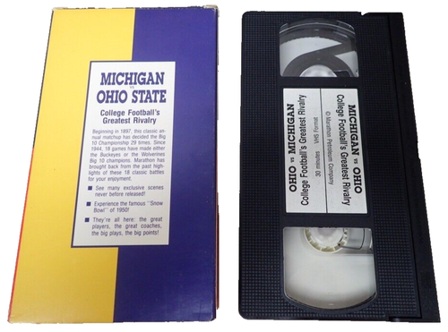 Vtg. Ohio State vs. Michigan College Football’s Greatest Rivalry VHS ...