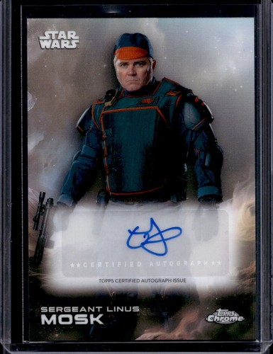 2025 Topps Chrome Star Wars Sergeant Linus Mosk Alex Ferns Auto | eBay