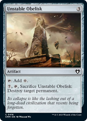 Magic MTG Unstable Obelisk [Commander Masters] | eBay