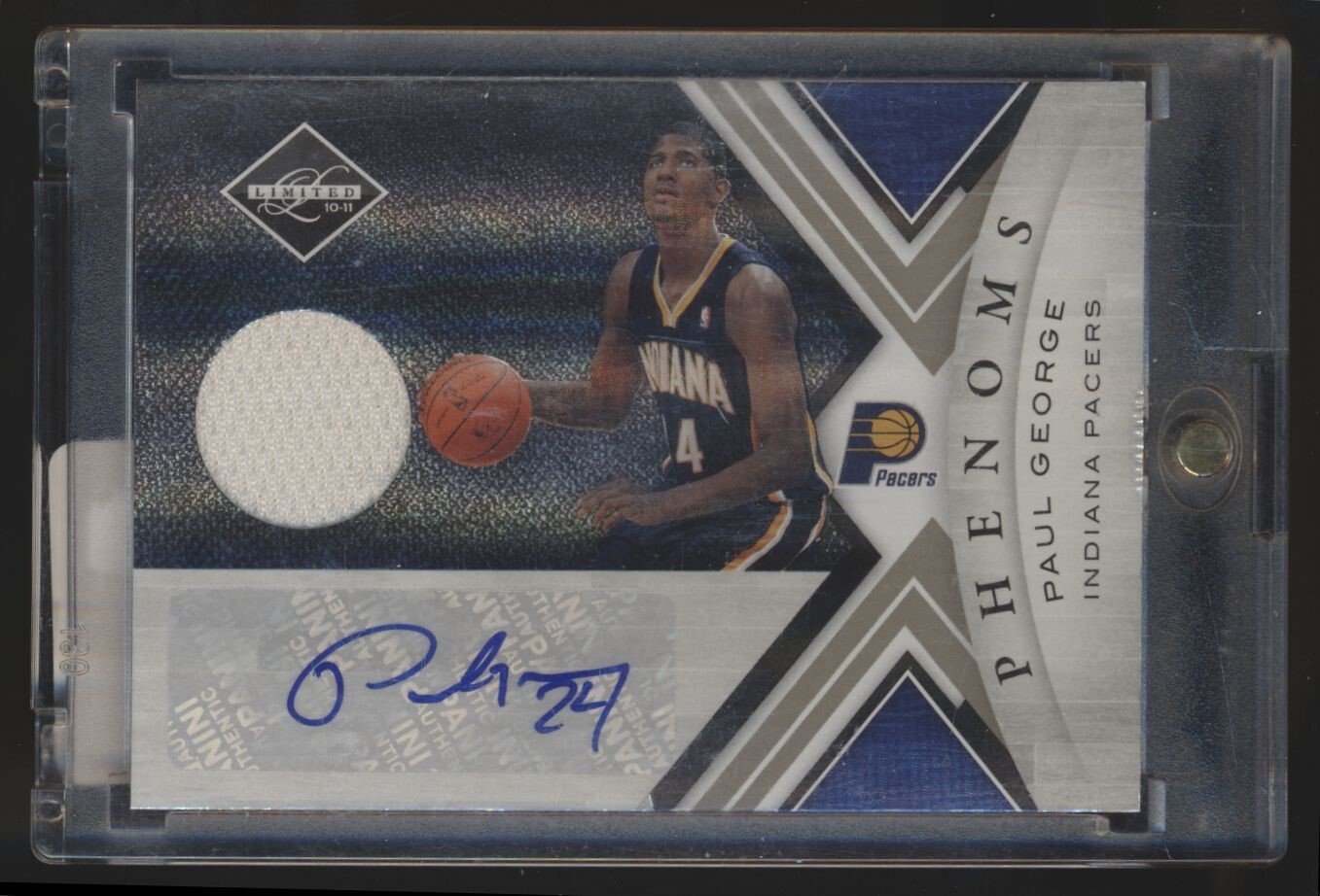 2010-11 LIMITED PHENOMS /249 ROOKIE JERSEY AUTO PAUL GEORGE PACERS | eBay