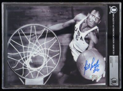 GOAT Bill Russell Signed USF College 8x10 Photo Inscribe #6 Beckett ...