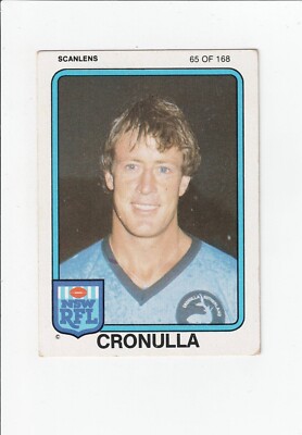1981 Scanlens Rugby League Greg Mullane #65 (Cronulla Sharks) | eBay