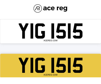 Personalised Number Plate Cherished Dateless YIG 1515 Dateless Cover ...