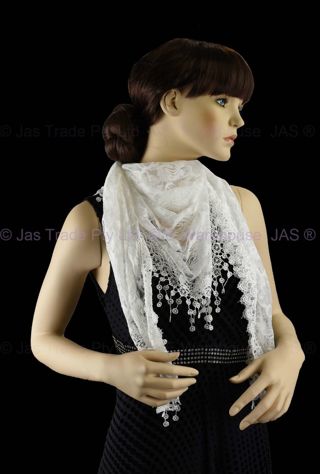 Triangle Lace Scarf Catholic Latin Mass Shawl Chapel Veil Mantilla ...