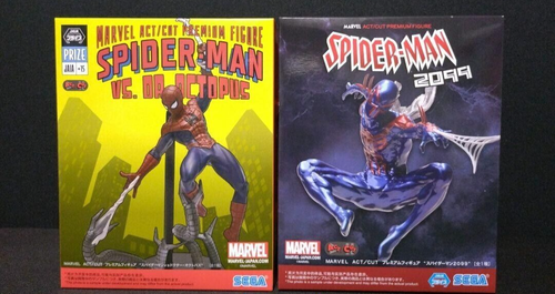 MARVEL ACT CUT Premium Figure Spider-Man 2099 & VS Octopus 2 set ...