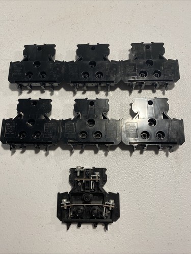 NEW LOT OF (7) IDEC BNDH15W MODULAR TERMINAL BLOCK, 10 AMP, 2 POLE, 600 ...