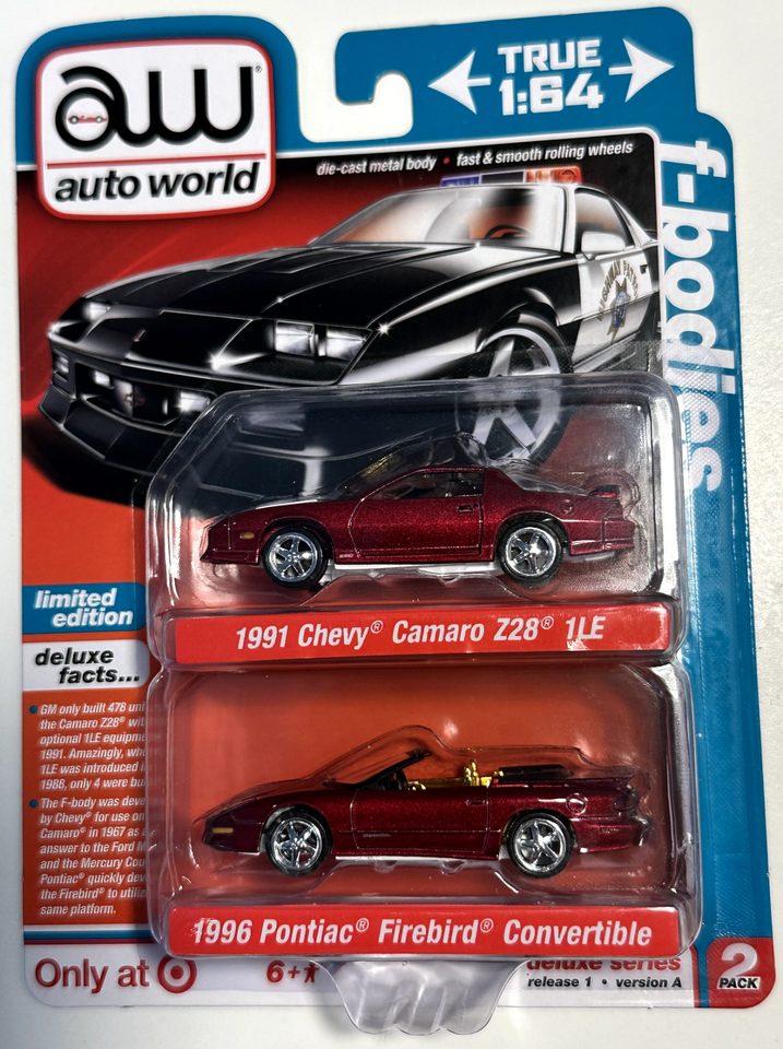 Auto World Camaro Z28 & Pontiac Firebird ULTRA RED CHASE - Target ...