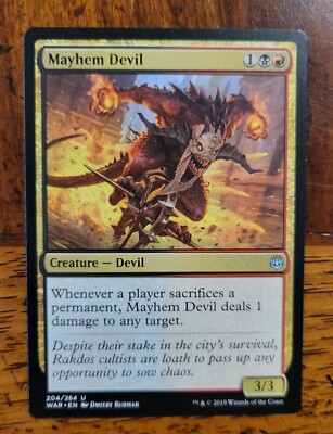 Mayhem Devil x1 MTG War of the Spark Magic Near Mint NM English | eBay