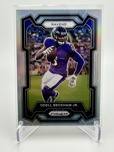 2023 PANINI PRIZM FOOTBALL ODELL BECKHAM JR SILVER PRIZM #25 BALTIMORE ...
