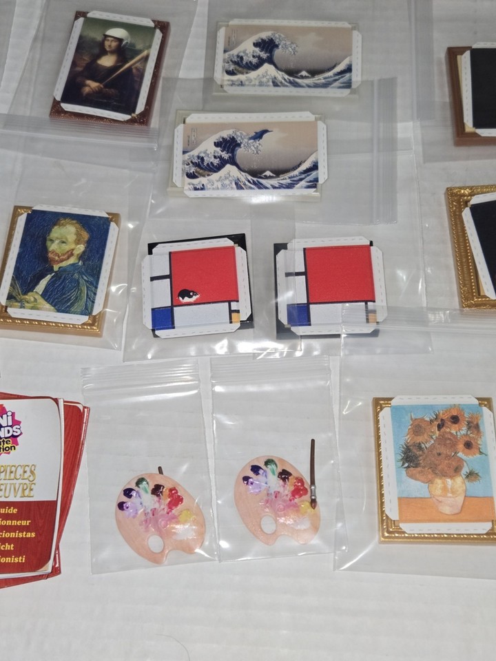 NEW Zuru Mini Brands Create Masterpieces LOT - 17 Art Pieces, 9 ...