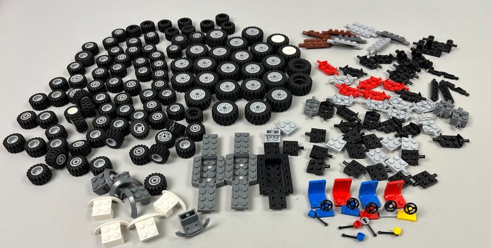 Lego Wheels Connectors Car Baseplate Wheel Hubs Mixed Sizes 500g Bulk ...