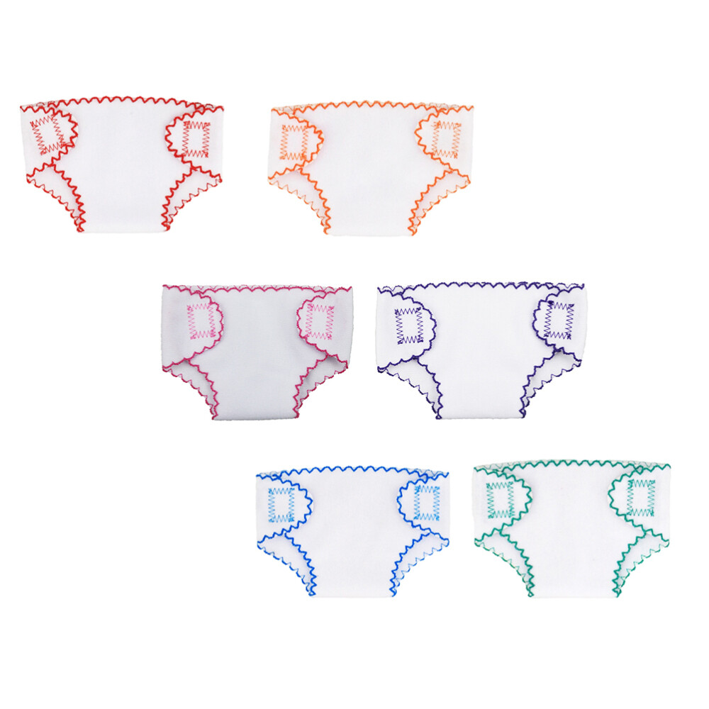 6 Pcs Cloth Diapers Newborn Child Nappies Baby Reusable Doll | eBay