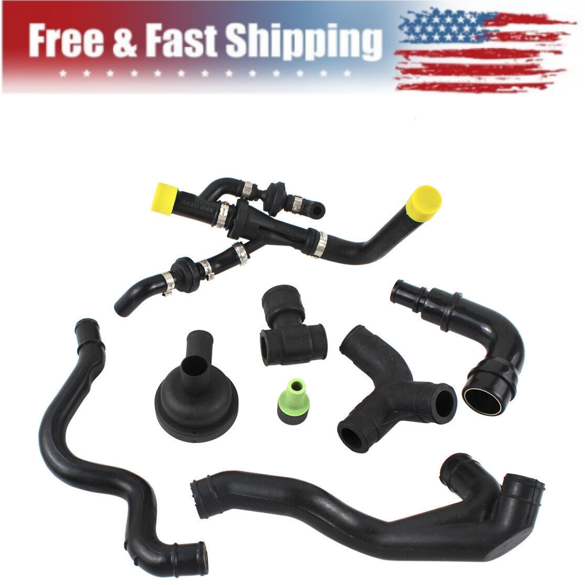 1.8T Crankcase Breather Hose Valve Kit For VW Jetta Golf Passat Audi A3 ...
