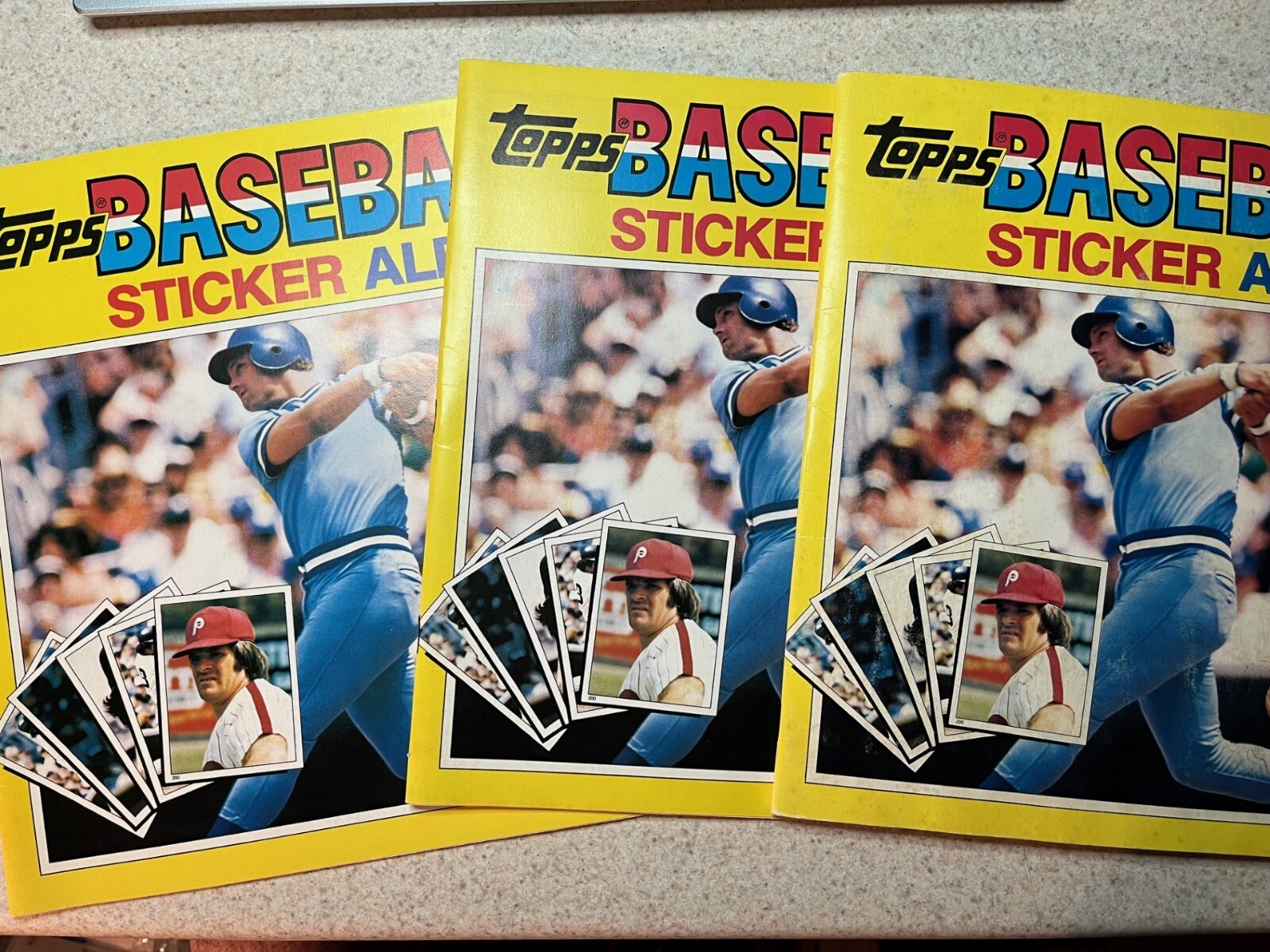 (3) 1981 TOPPS BASEBALL STICKER ALBUM BOOK LOT OF 3, Complete/Partial ...