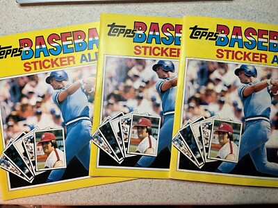(3) 1981 TOPPS BASEBALL STICKER ALBUM BOOK LOT OF 3, Complete/Partial ...