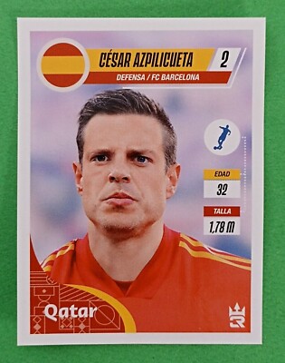 2022 3R Qatar World Cup FIFA #197 CESAR AZPILICUETA Spain Soccer Team ...