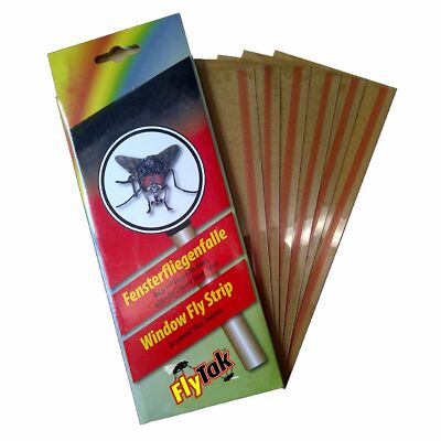 Flytak Window Fly Strips Transparent glue strips to be attached to ...